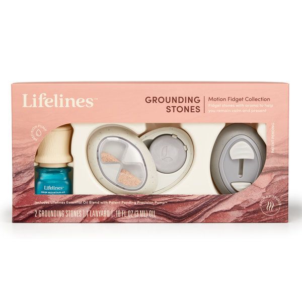 Lifelines Grounding Stones - Motion Fidget Collection plus Essential Oil Blend & Reviews | Wayfair